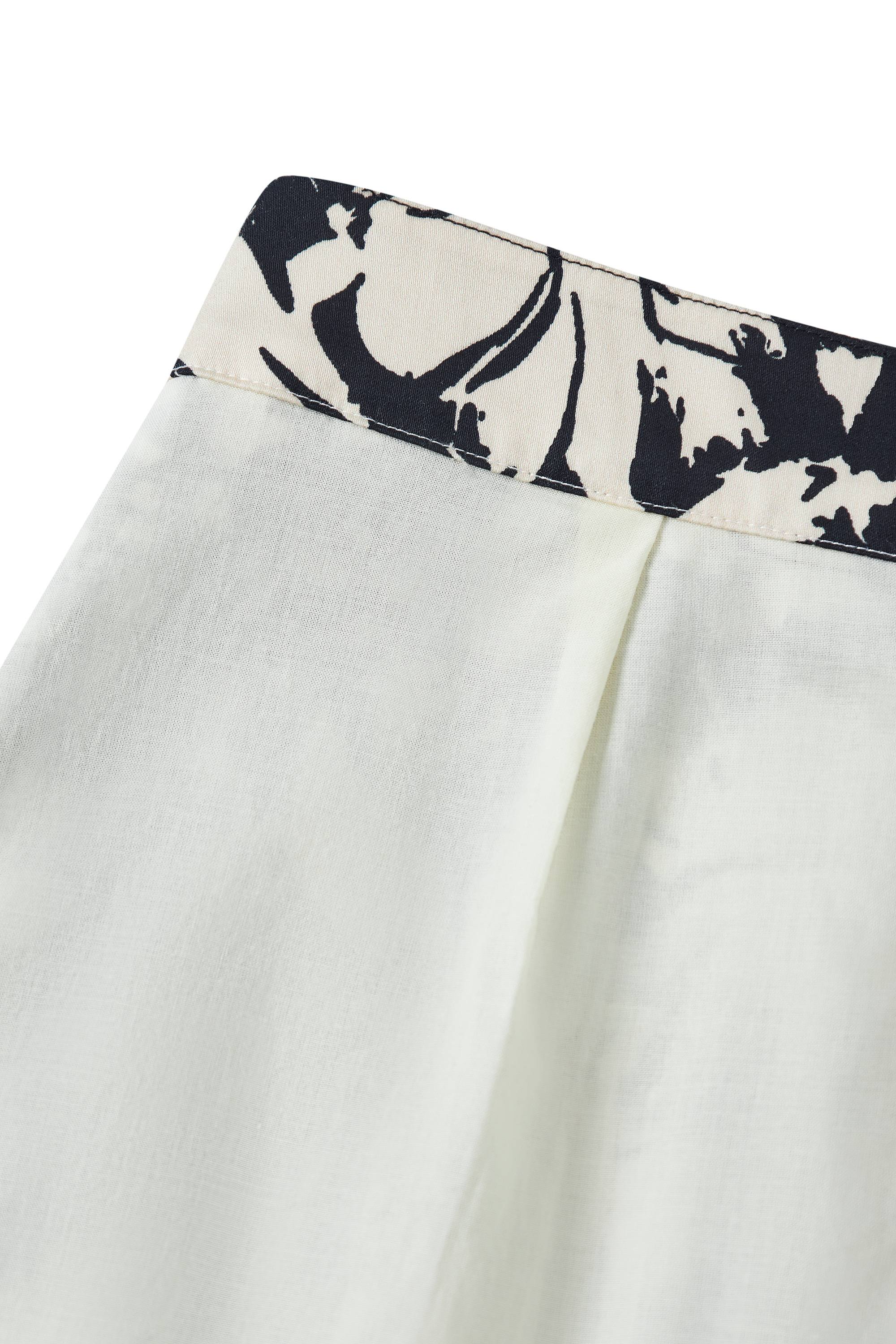 Radiant Print Skirt in Matte Cotton – fbrq.com