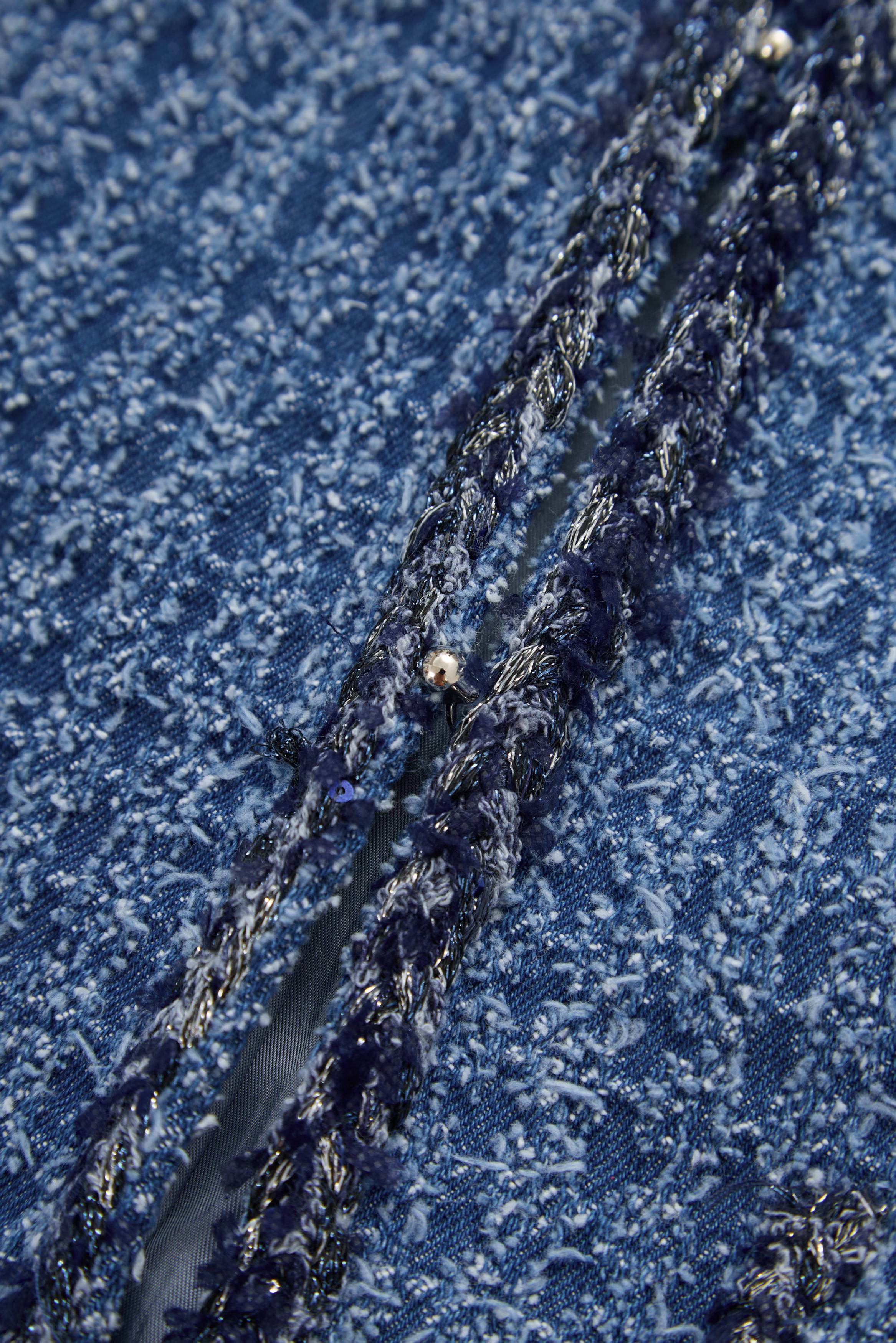 Celestine Jacket in Cotton Denim Tweed – fbrq.com