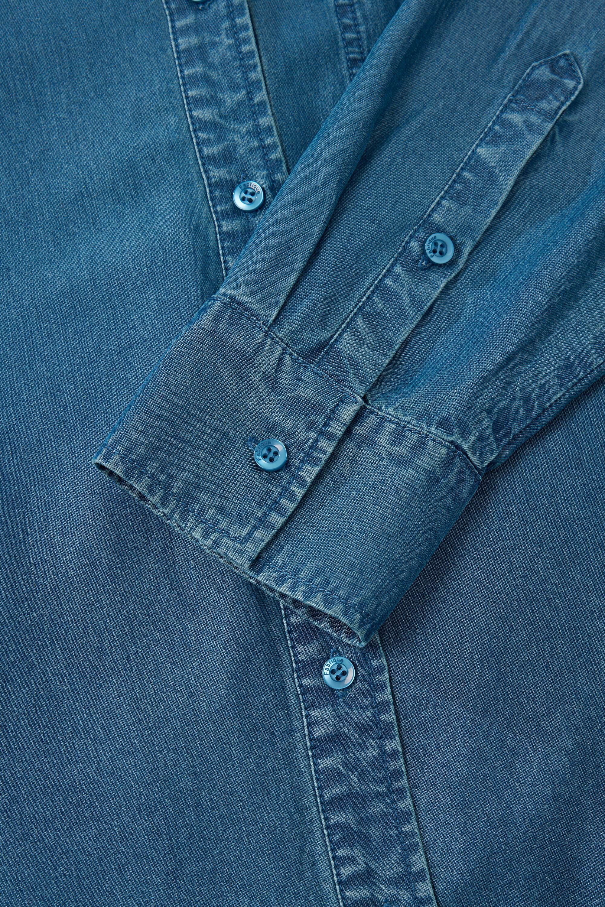 Willo Blue Tencel Denim Shirt – fbrq.com