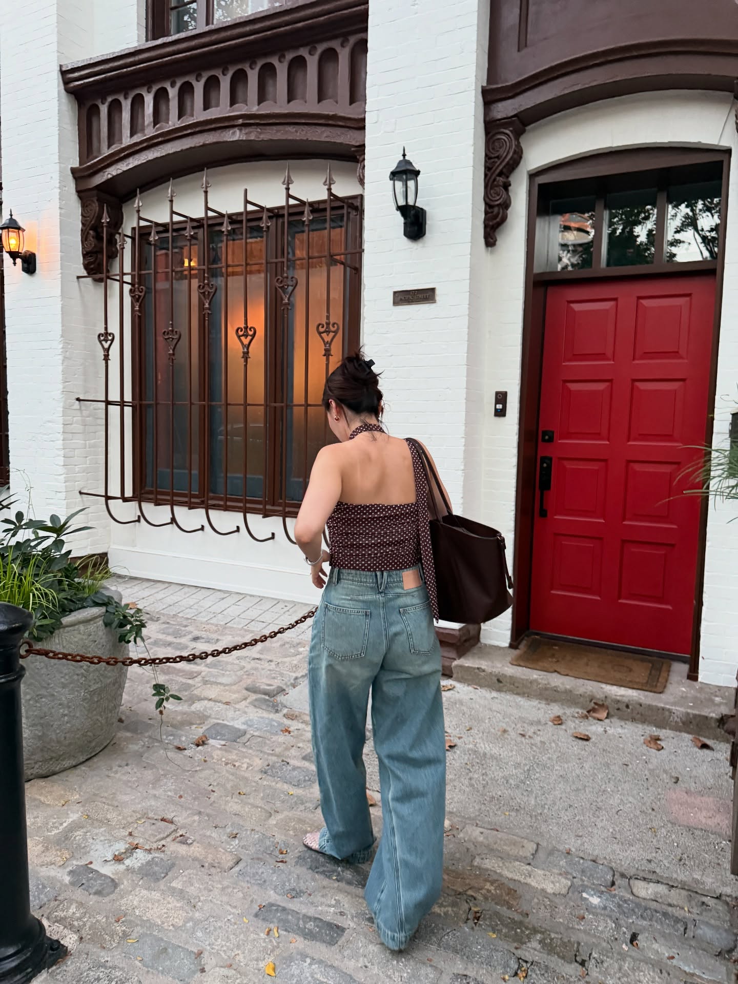 Francesca Yellow Washed Jeans in Cotton Denim – fbrq.com
