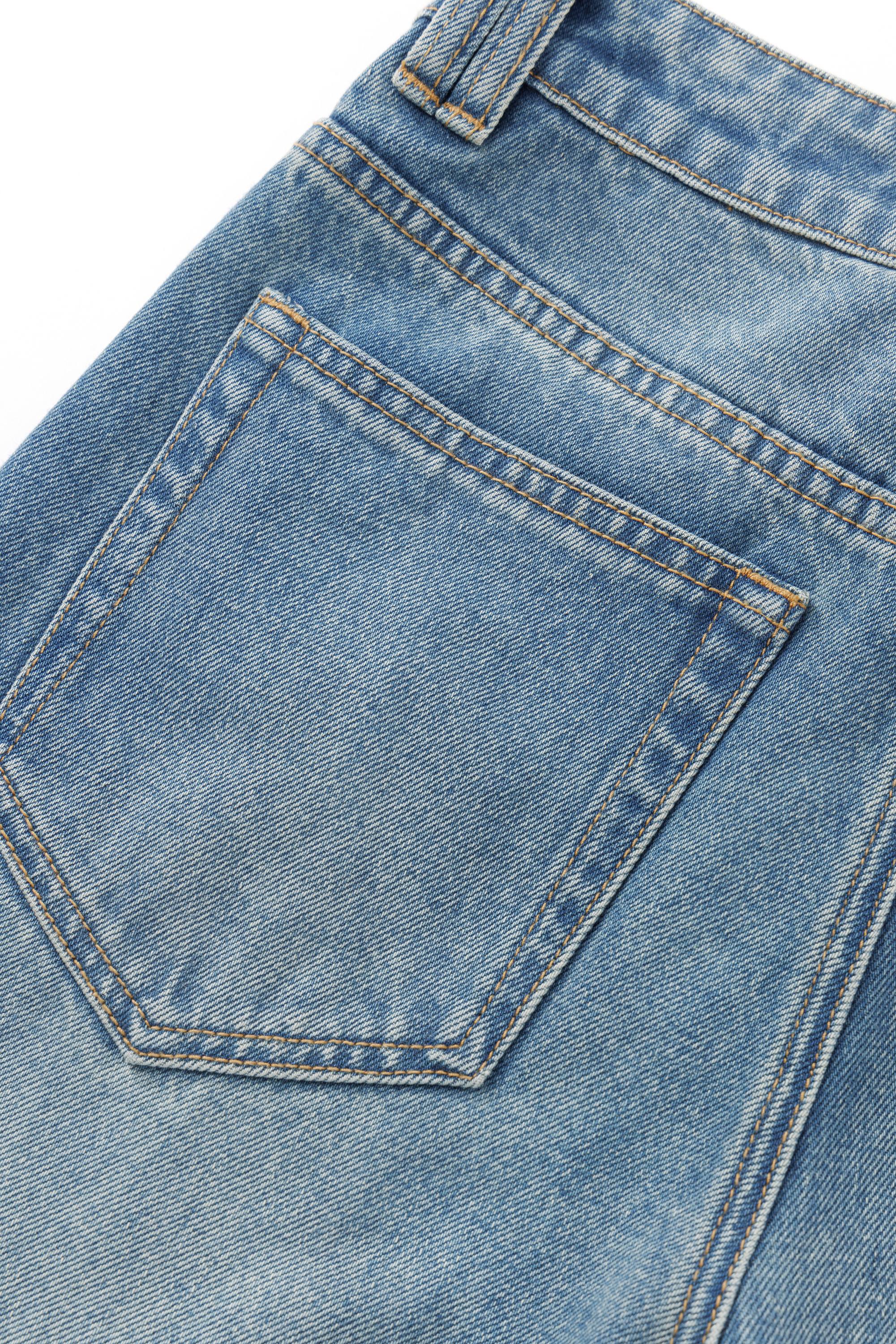 Nico Hand Sewn Embellished Jeans in Lightweight Washed Denim – fbrq.com