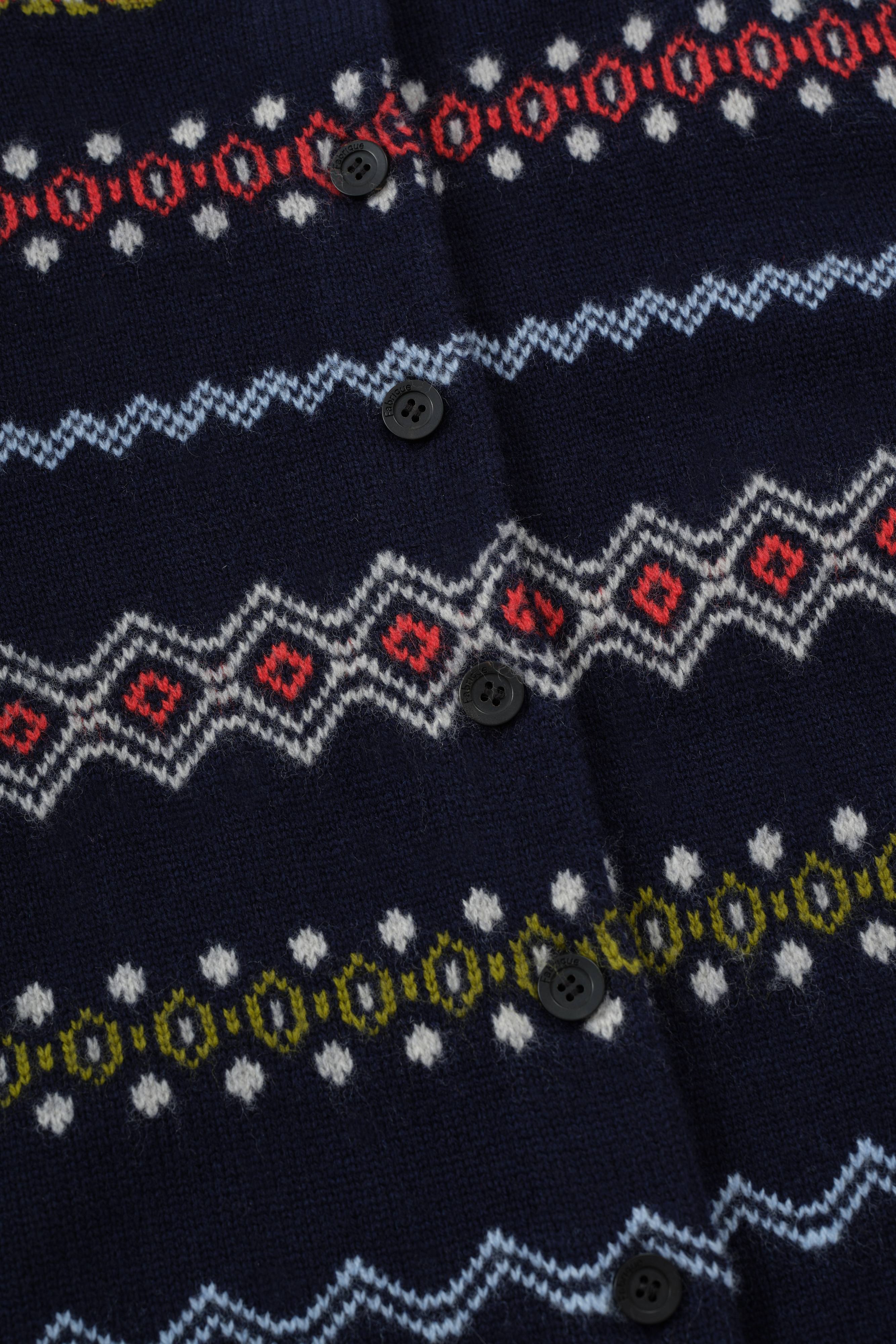 Alice Fair Isle Cardigan in Merino Wool Knit – fbrq.com