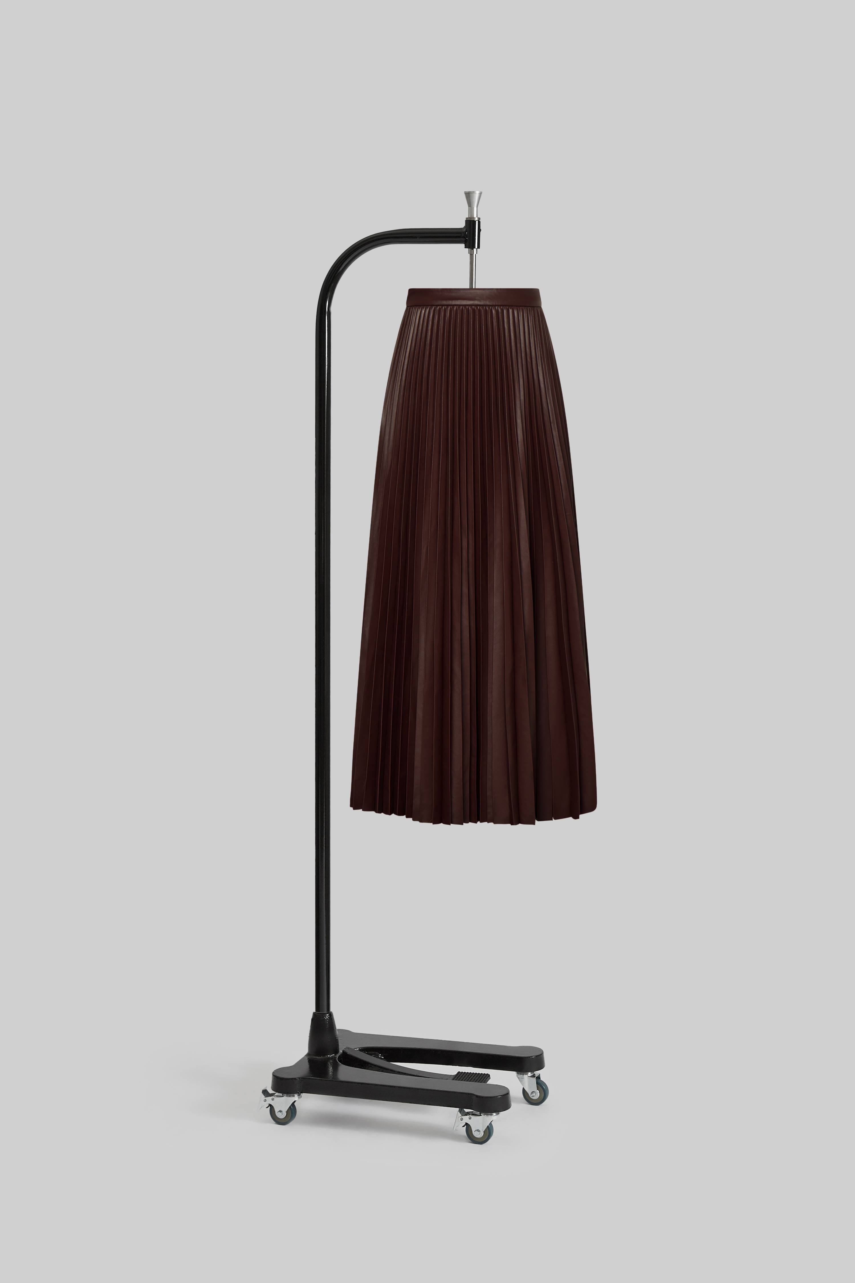 Mari Pleated Skirt in Vegan Leather – fbrq.com