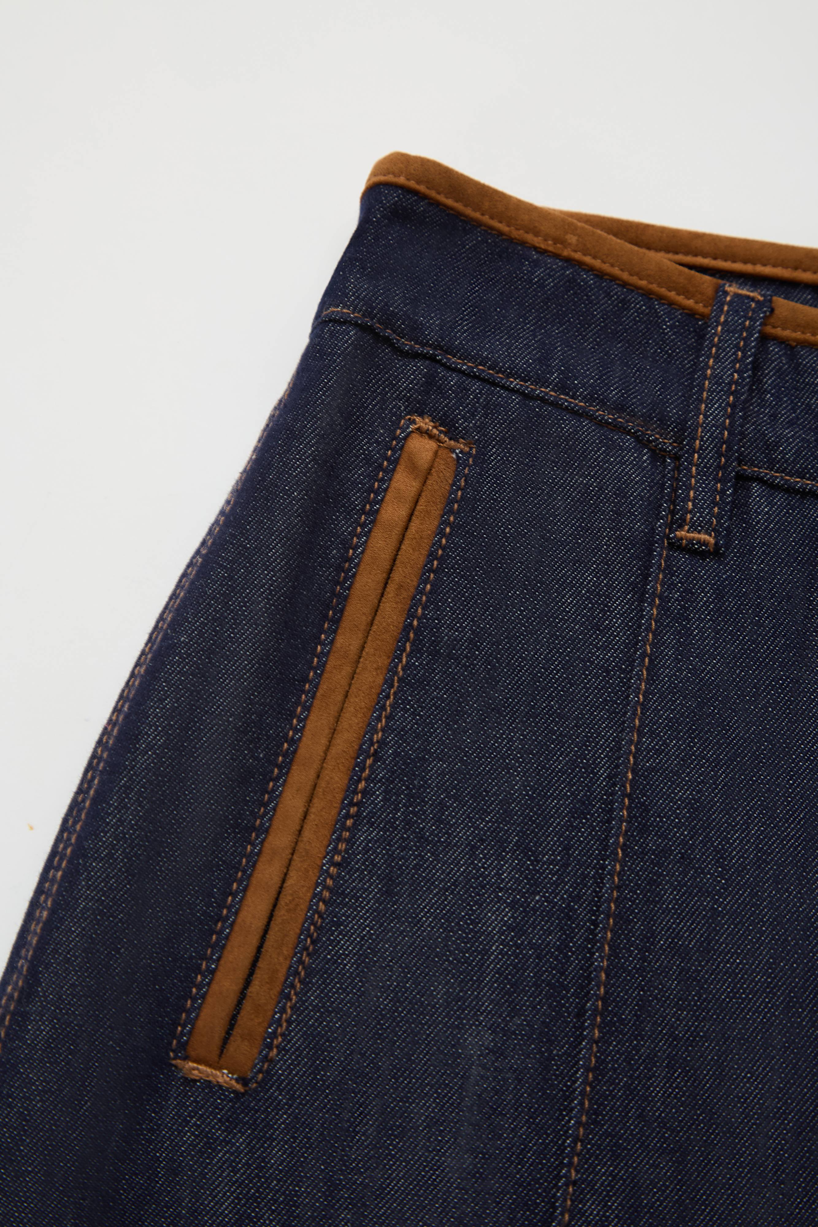 Liberty Two-Tone Jeans in Cotton Denim – fbrq.com