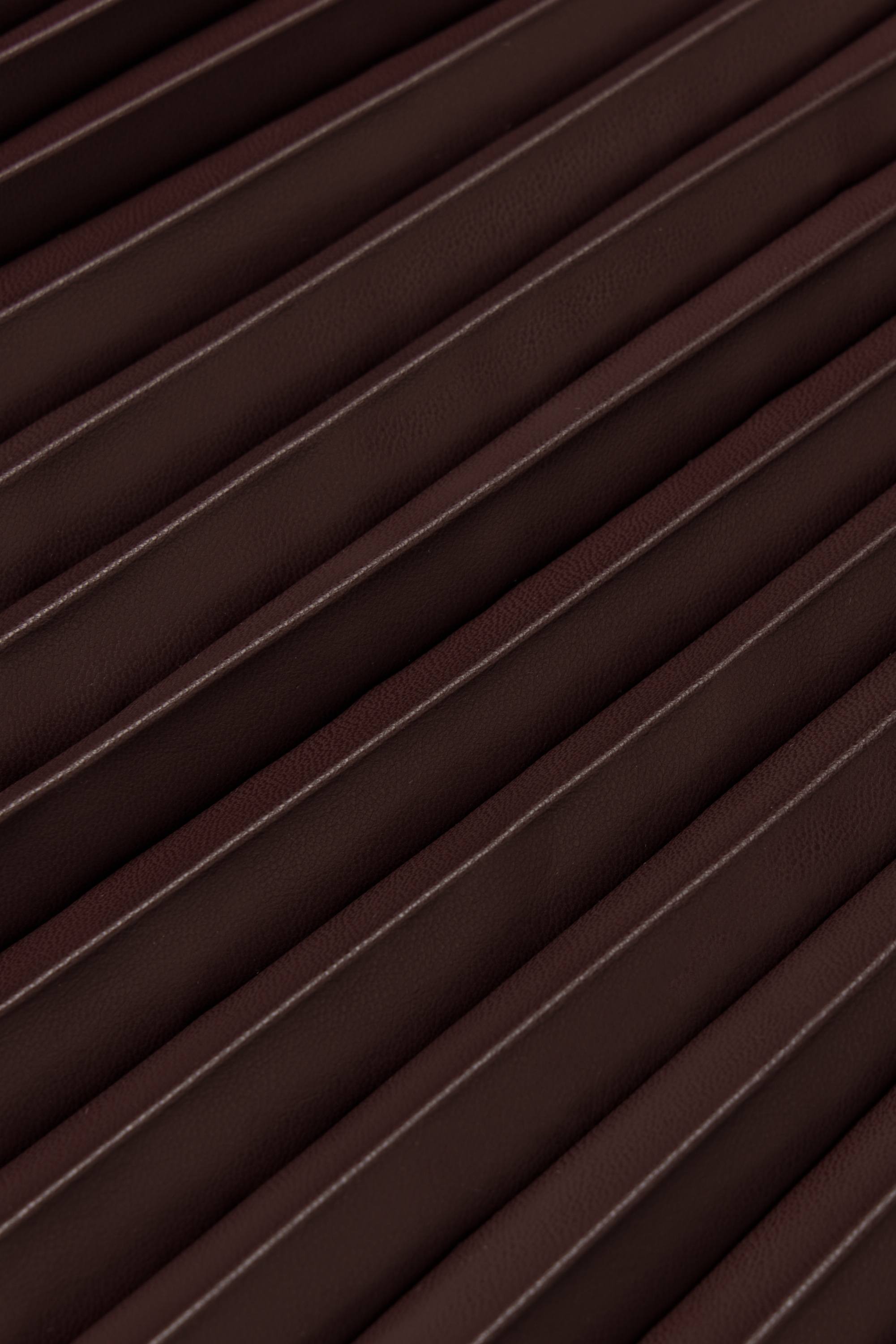 Mari Pleated Skirt in Vegan Leather – fbrq.com