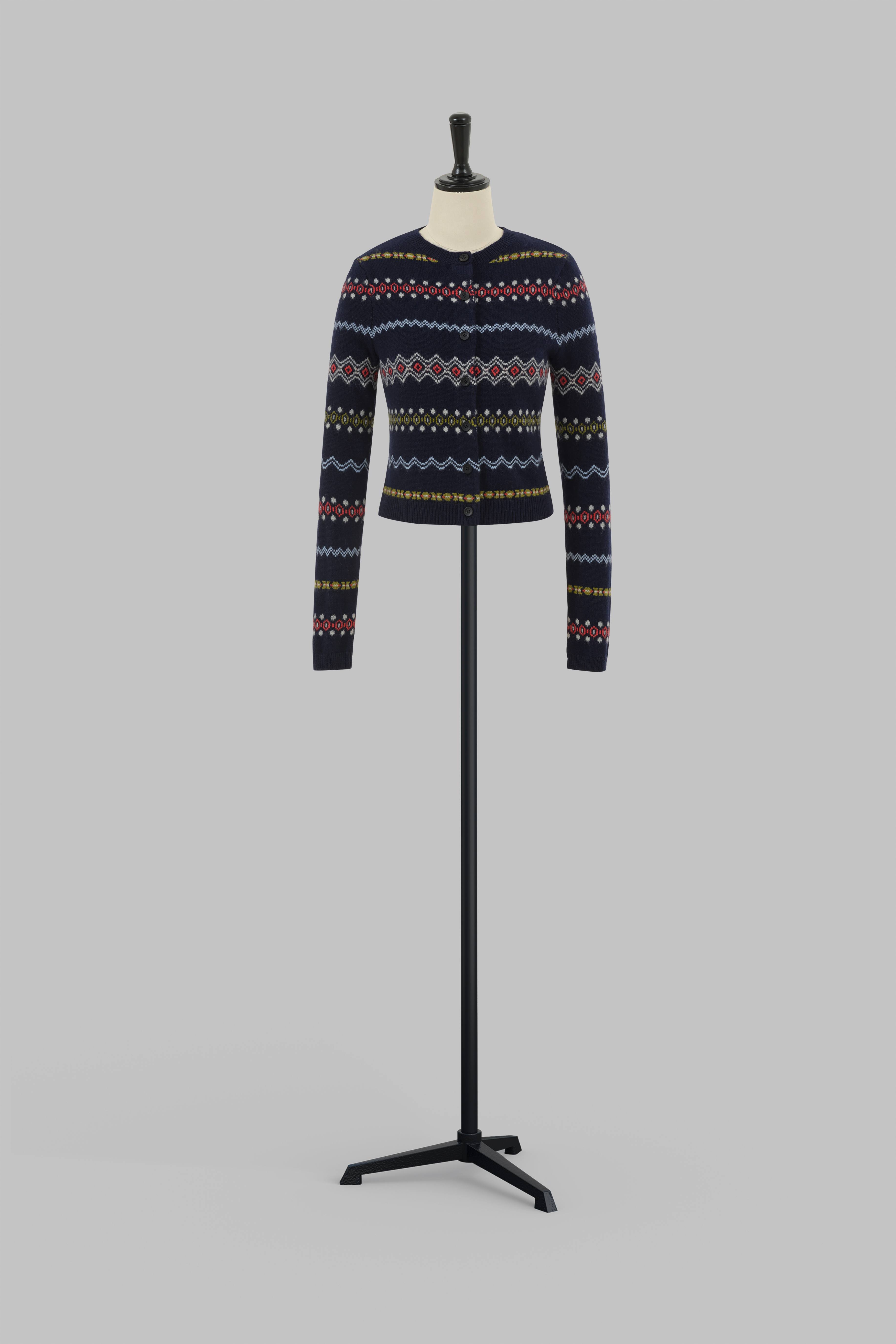 Alice Fair Isle Cardigan in Merino Wool Knit – fbrq.com