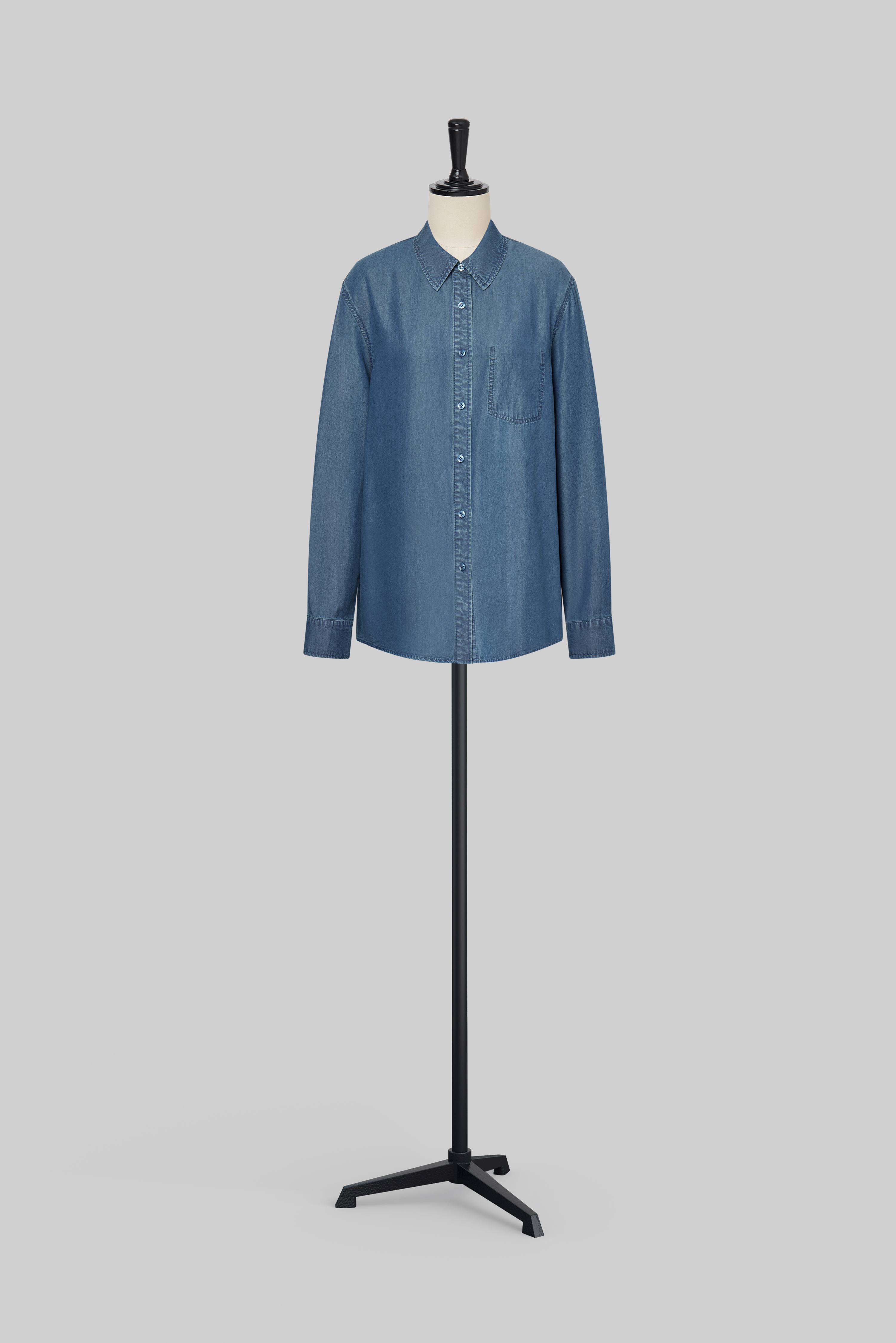 Willo Blue Tencel Denim Shirt – fbrq.com