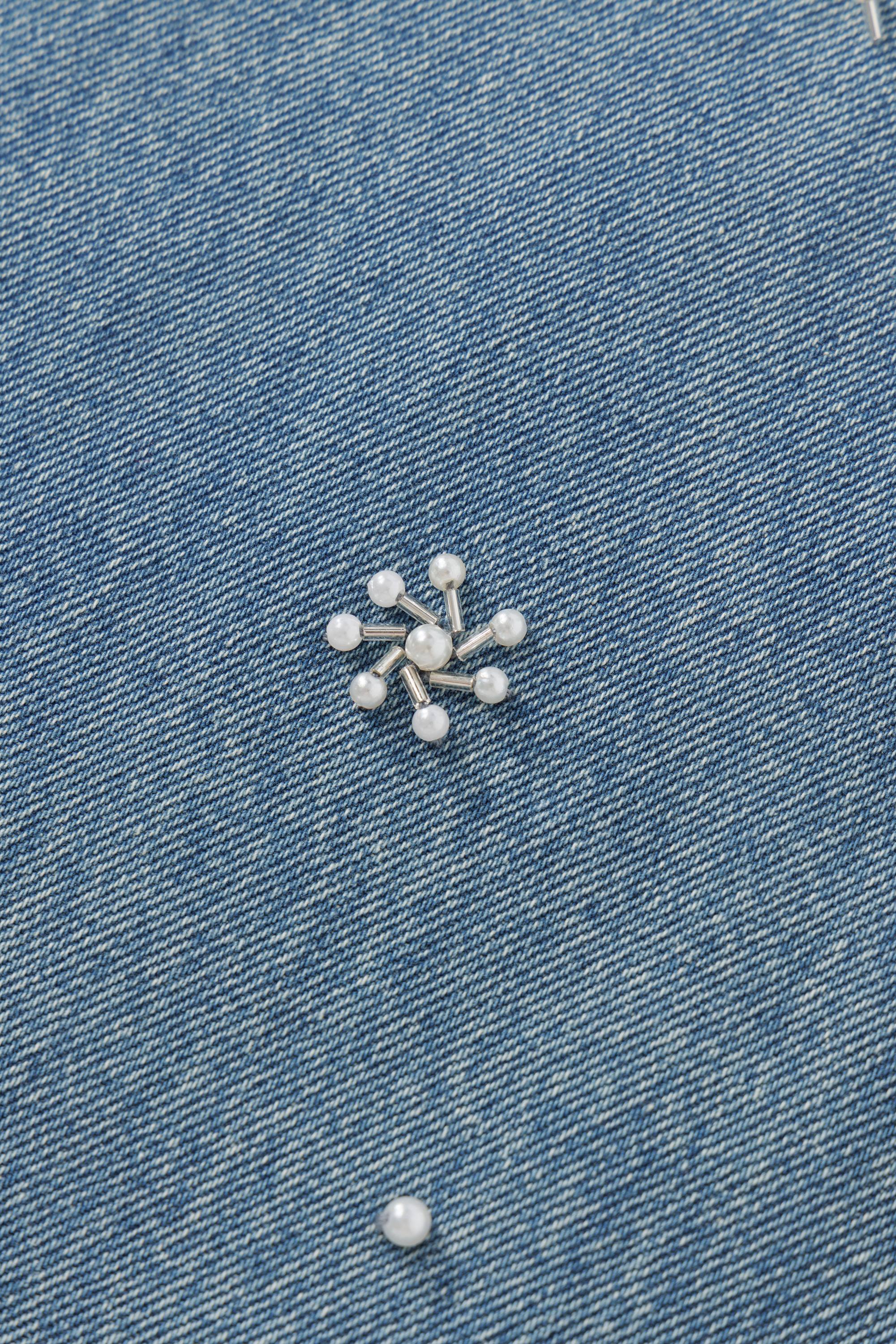 Nico Hand Sewn Embellished Jeans in Lightweight Washed Denim – fbrq.com