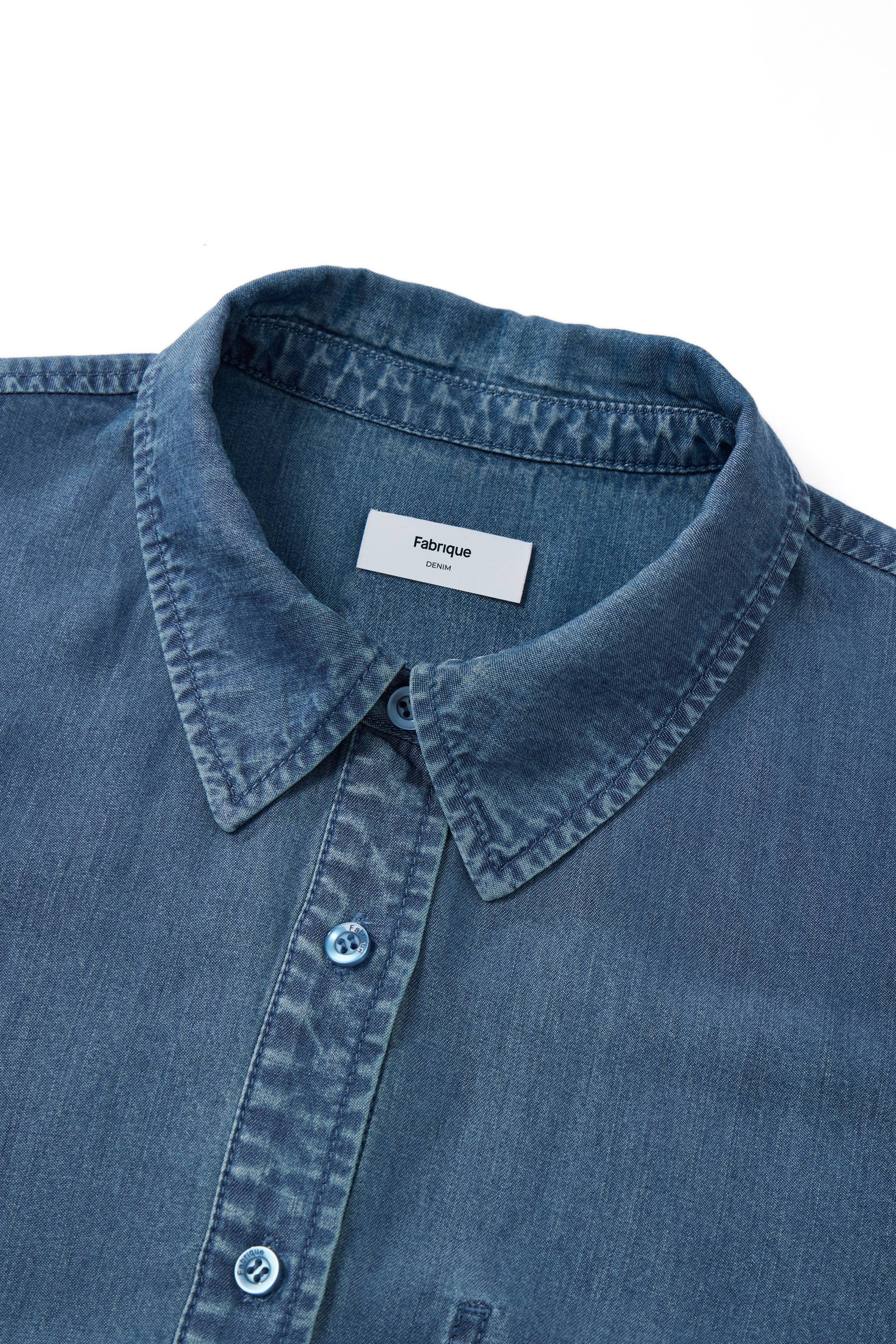 Willo Blue Tencel Denim Shirt – fbrq.com