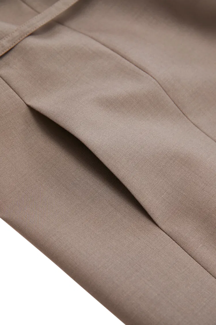 Alba Belted Blazer in Wool Blend – fbrq.com