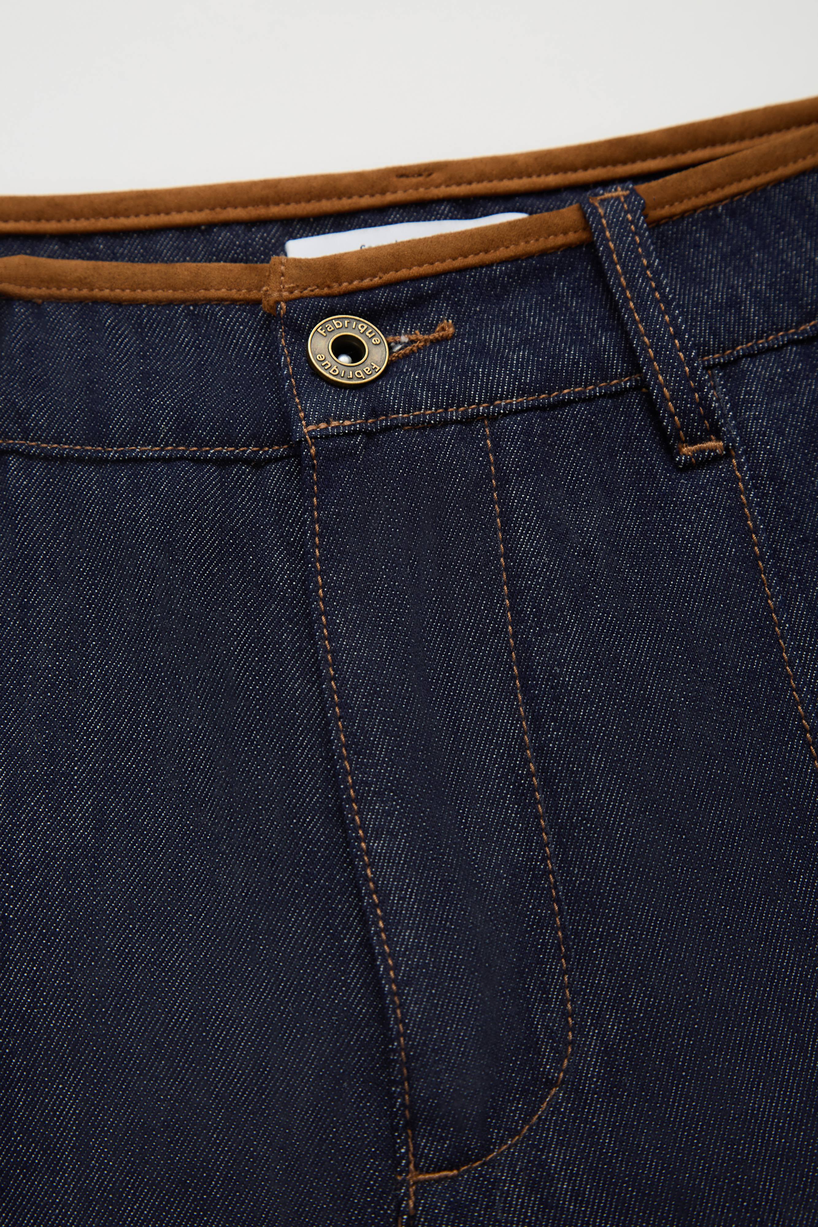 Liberty Two-Tone Jeans in Cotton Denim – fbrq.com