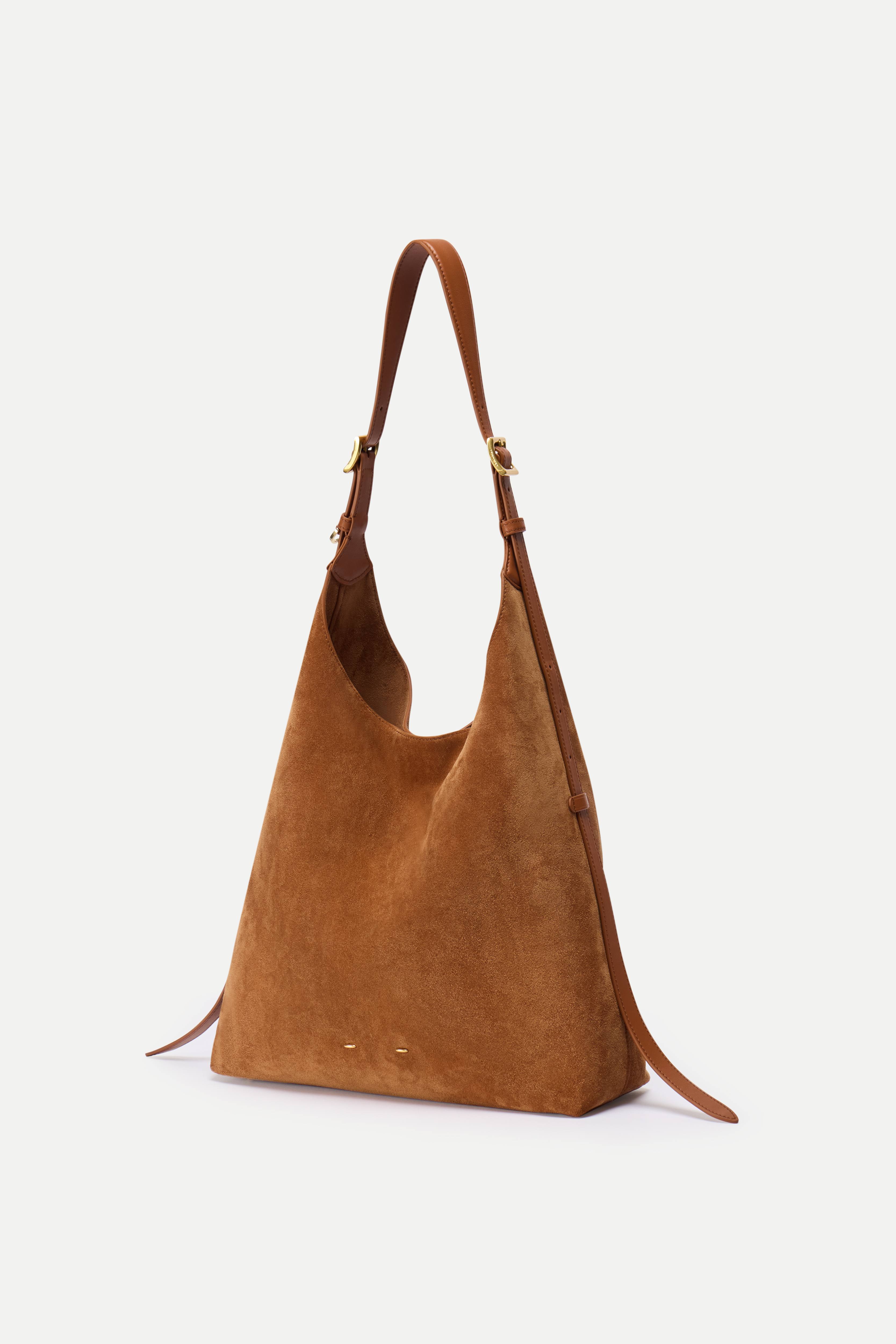 Duomo Medium Hobo Bag in Suede – fbrq.com